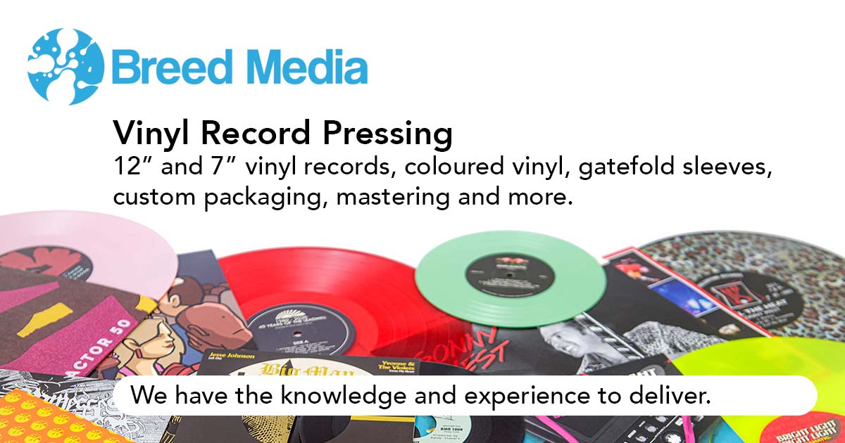 Vinyl Record Pressing manufacturer Breed Media UK