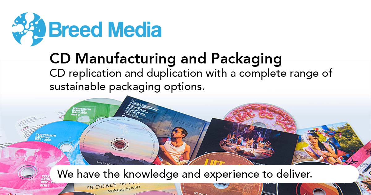 CD Replication and Eco-friendly CD Packaging by Breed Media